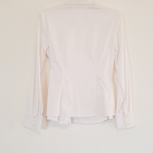 Express | Tops | Express Cute White Bow Front Button Down Shirt | Poshmark